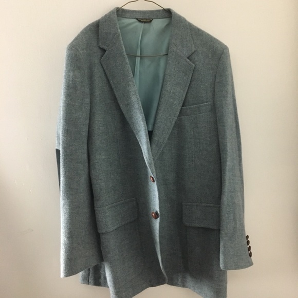 Jackets & Coats | Mens Blue Wool Jacket | Poshmark